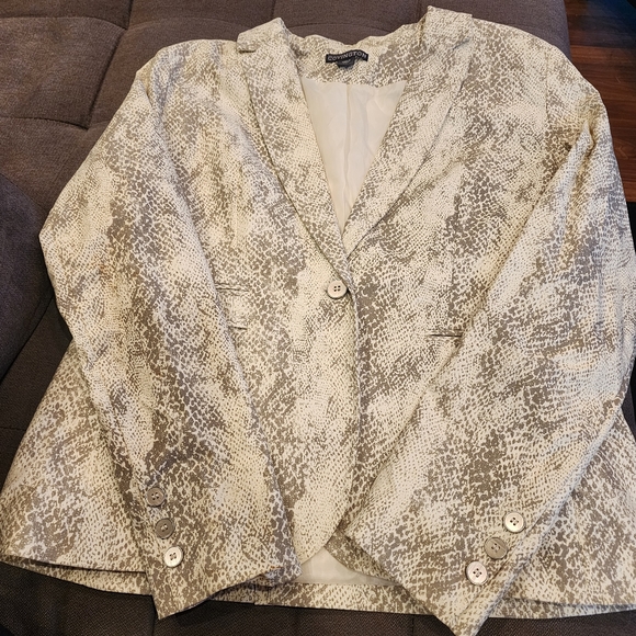 Jackets & Coats | Covington Snakeskin Blazer Jacket | Poshmark